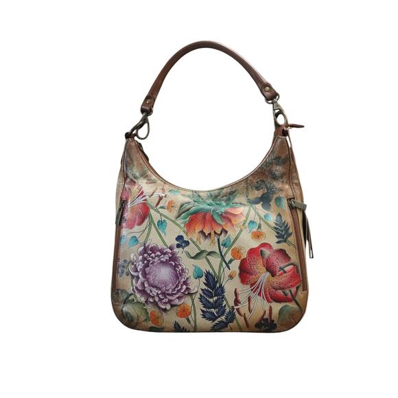 Anuschka | Bags | Nwt Anuschka Slim Hobo Bag | Poshmark